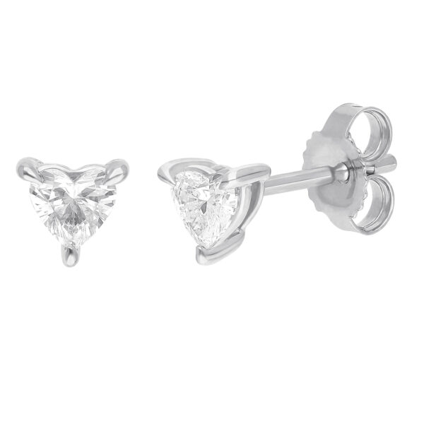 Clear Carats hjerte øreringe i 14 kt. hvidguld og 0.28 ct diamanter ...